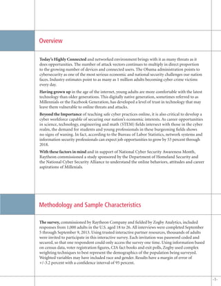 Raytheon Millennial Cybersecurity Survey | PDF | Internet | Computing