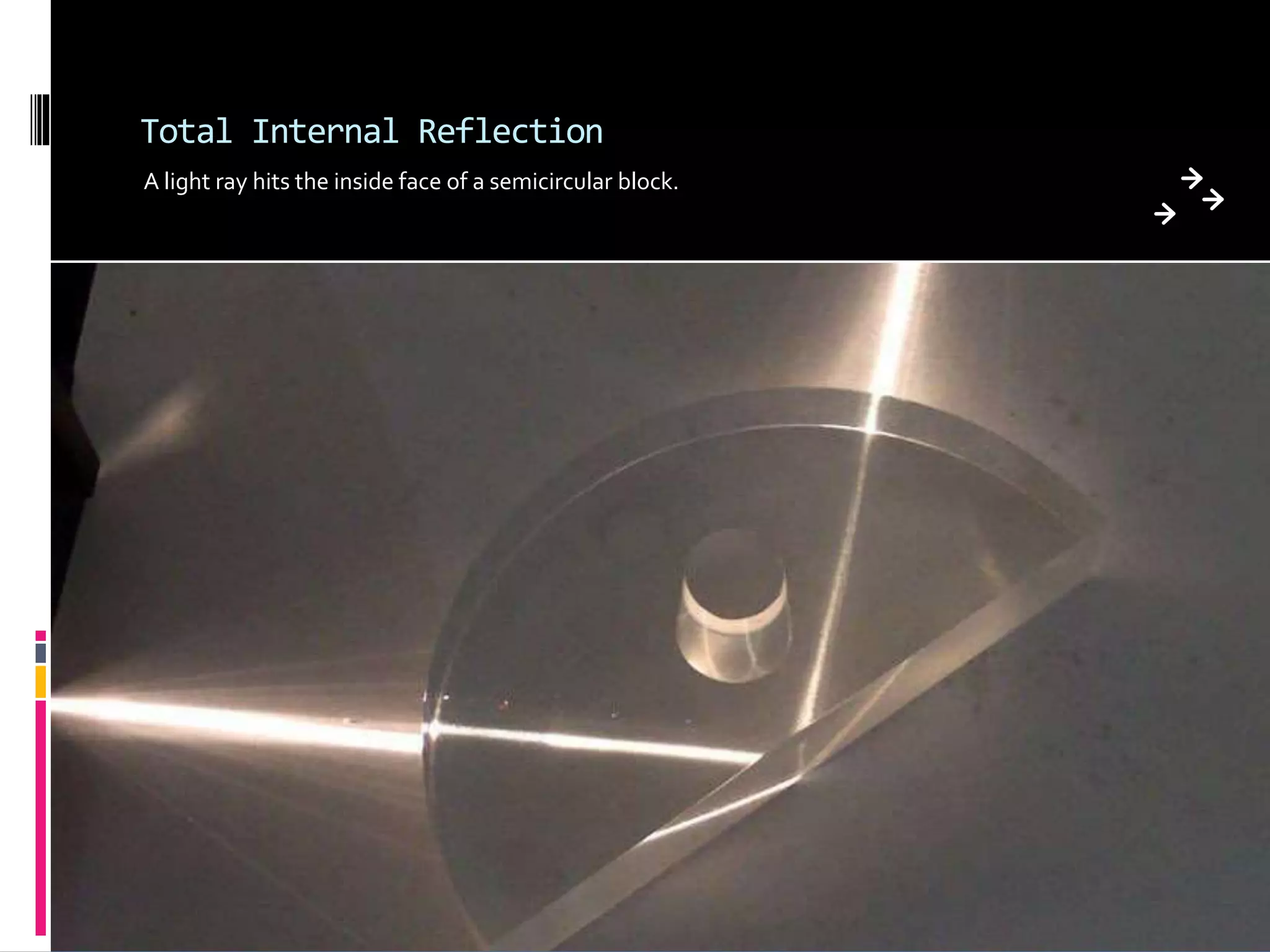 Total Internal Reflection And Critical Angle Pptx Physics Science