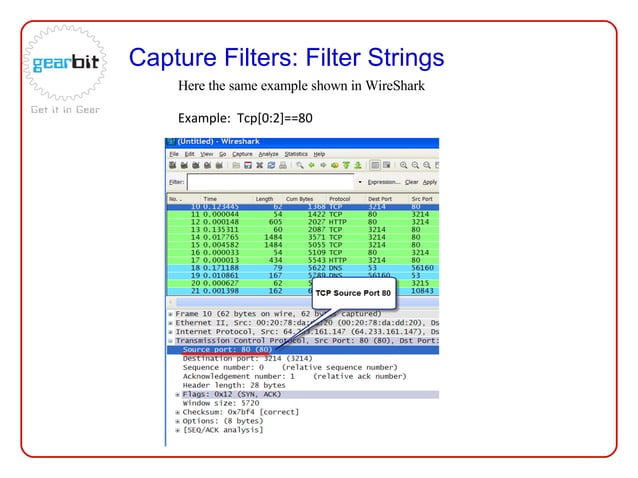 OSTU - Wireshark Capture Filters (by Ray Tompkins) | PPT