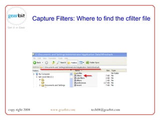 OSTU - Wireshark Capture Filters (by Ray Tompkins) | PPT