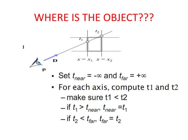Ray Tracing In Computer Graphics Pptx 3 D Graphics Computer Software And Applications