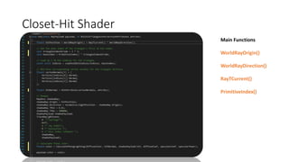 Raytracing Part II | PPTX | 3-D Graphics | Computer Software and Applications