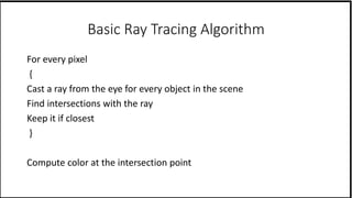 Ray tracing | PPTX