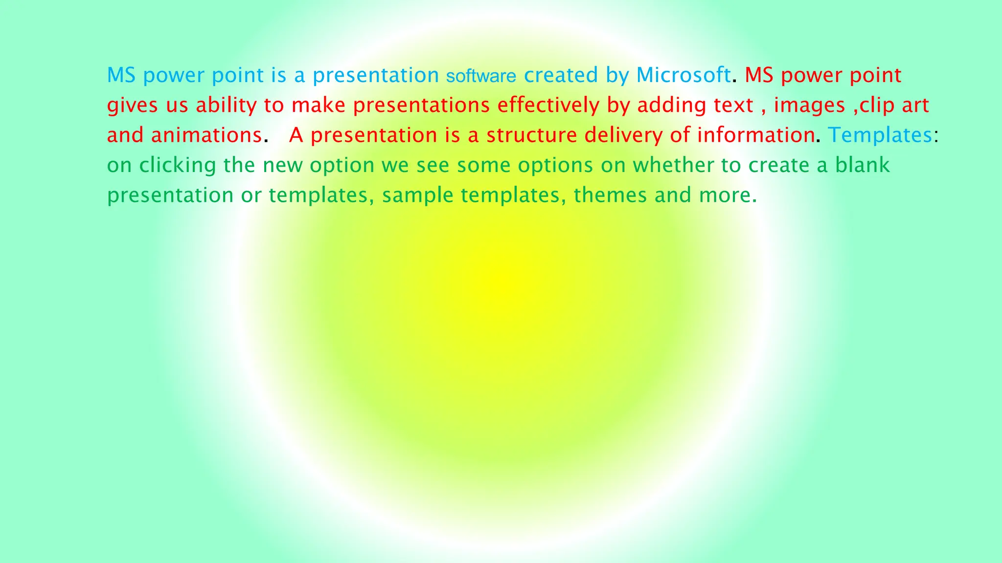 powerpoint presentation on designs of word | PPTX