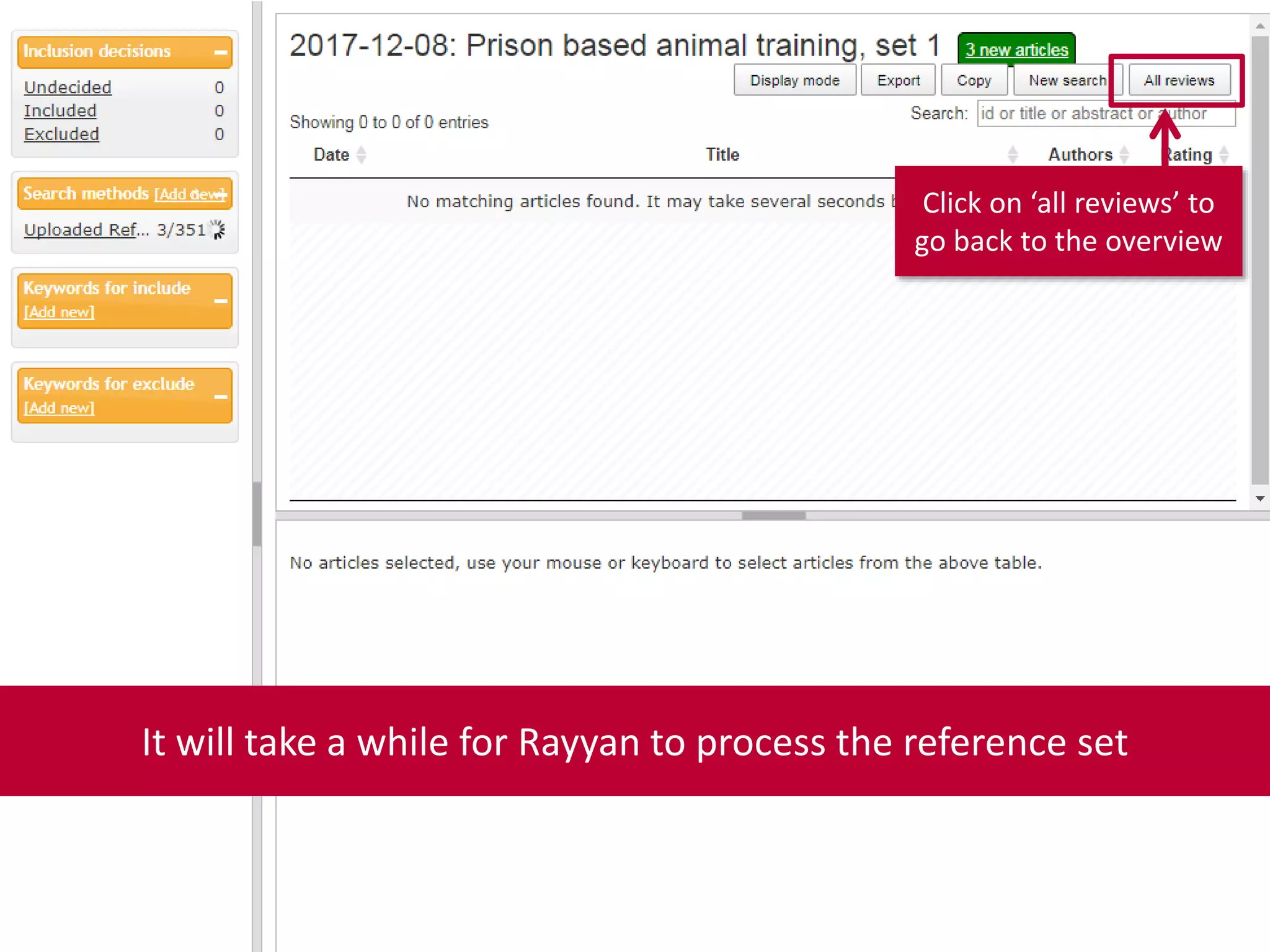 Rayyan Getting Started | PPTX