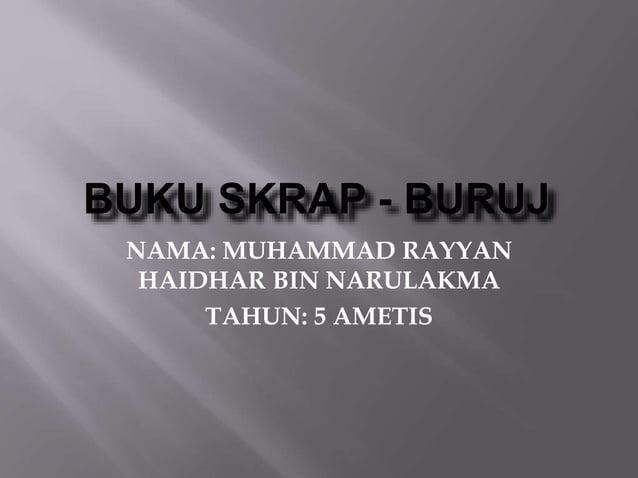 -buruj.pptx burung burux kerja kursus ai | PPTX