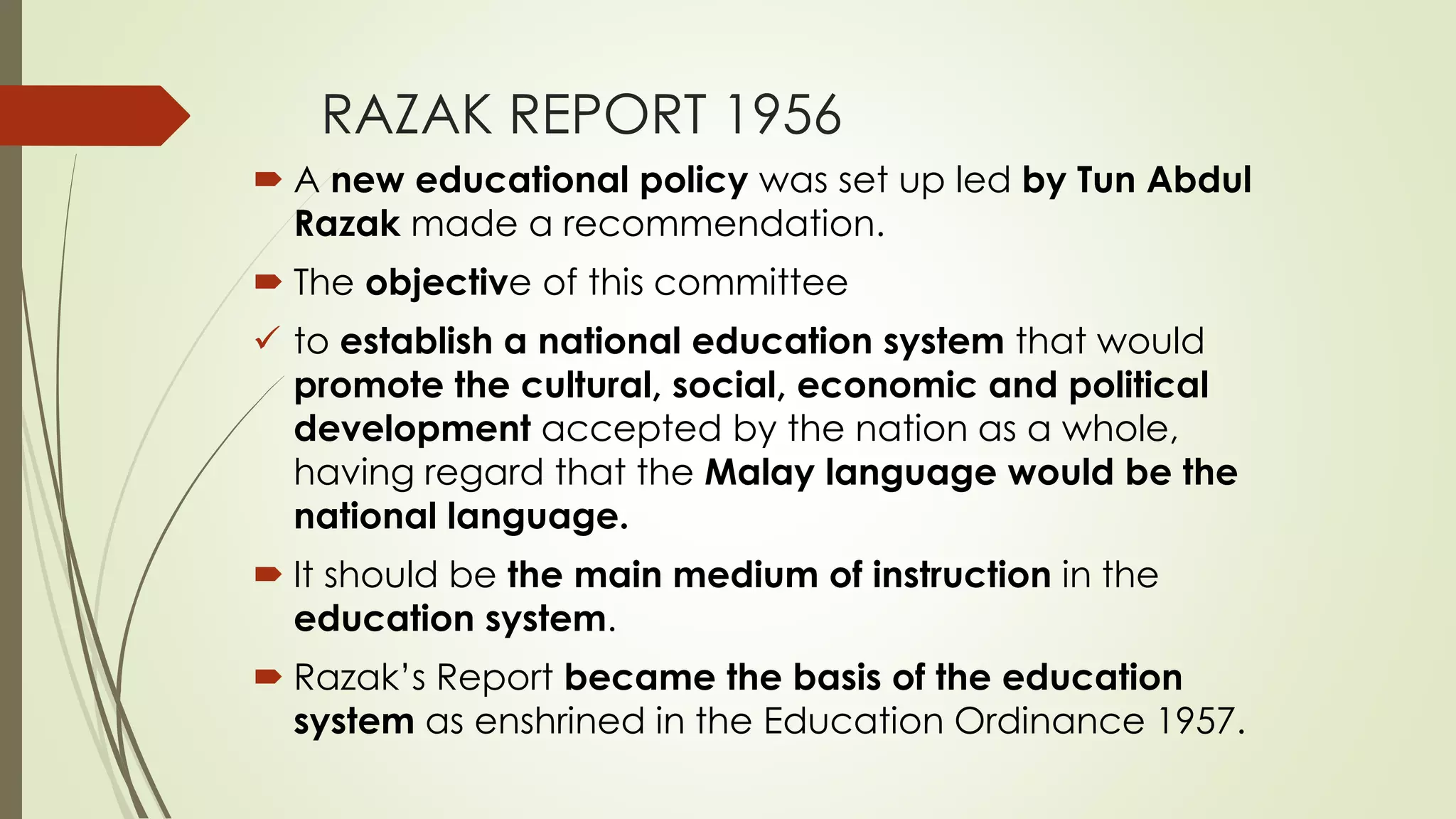 Razak and rahman talib report ppt | PPTX