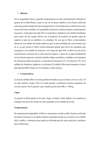 Razas de caballos | PDF