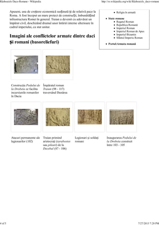 Razboaiele daco romane | PDF