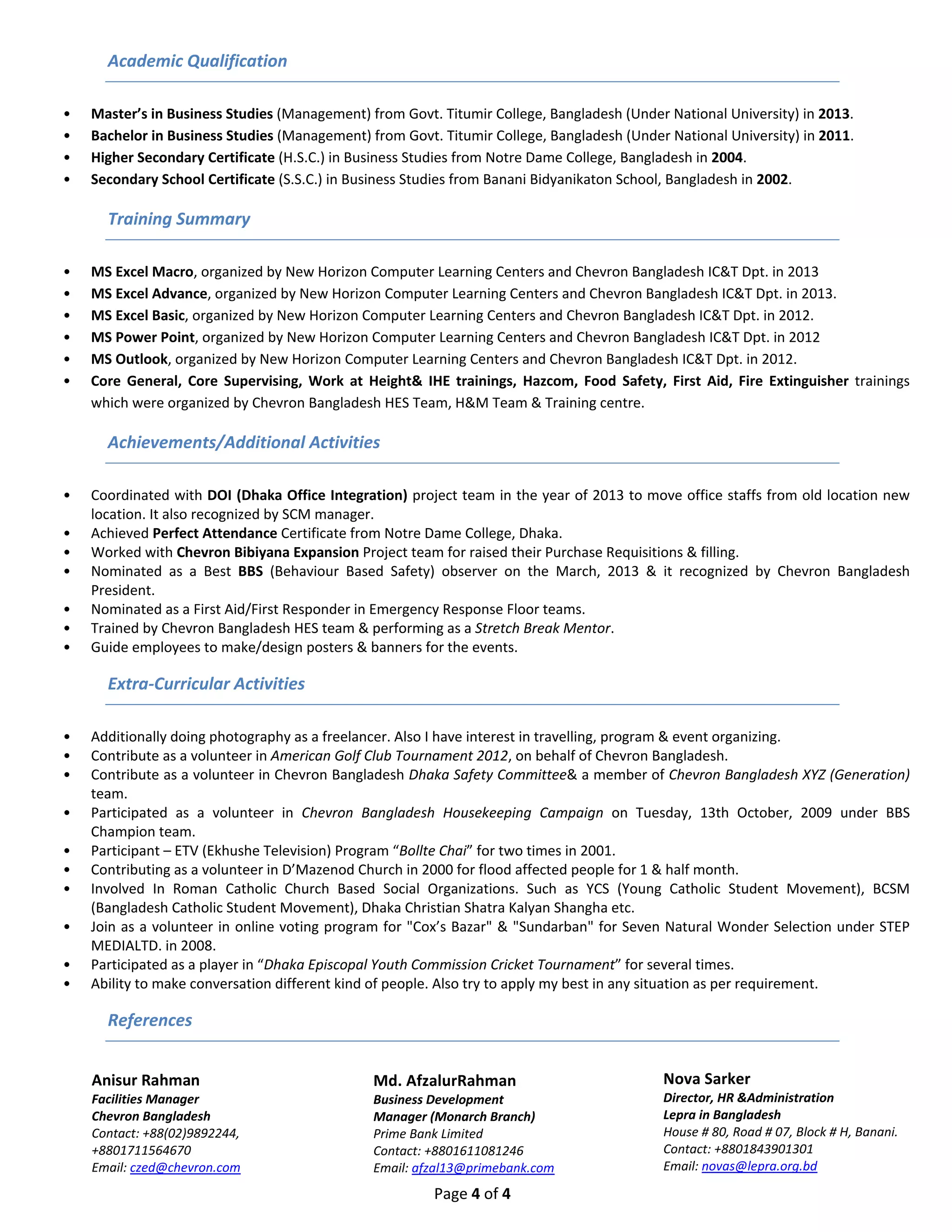 Razeeb cv may_2016 | PDF