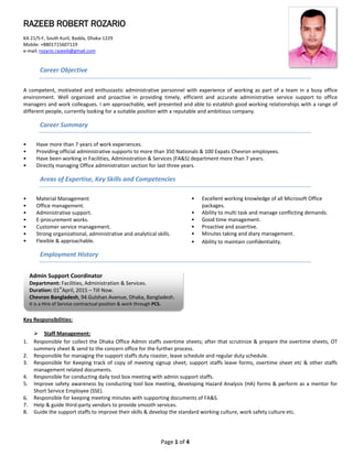 Razeeb cv may_2016 | PDF