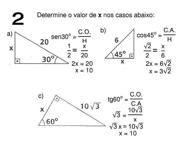Razões trigonométricas – sen, cos, tg 1 - blog | PPT
