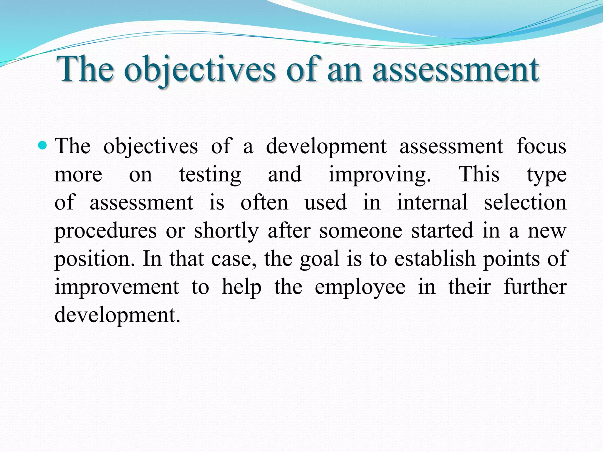 Role of objective Assessment and Evaluation | PPTX