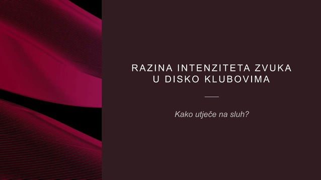 Razina intenziteta zvuka | PPTX