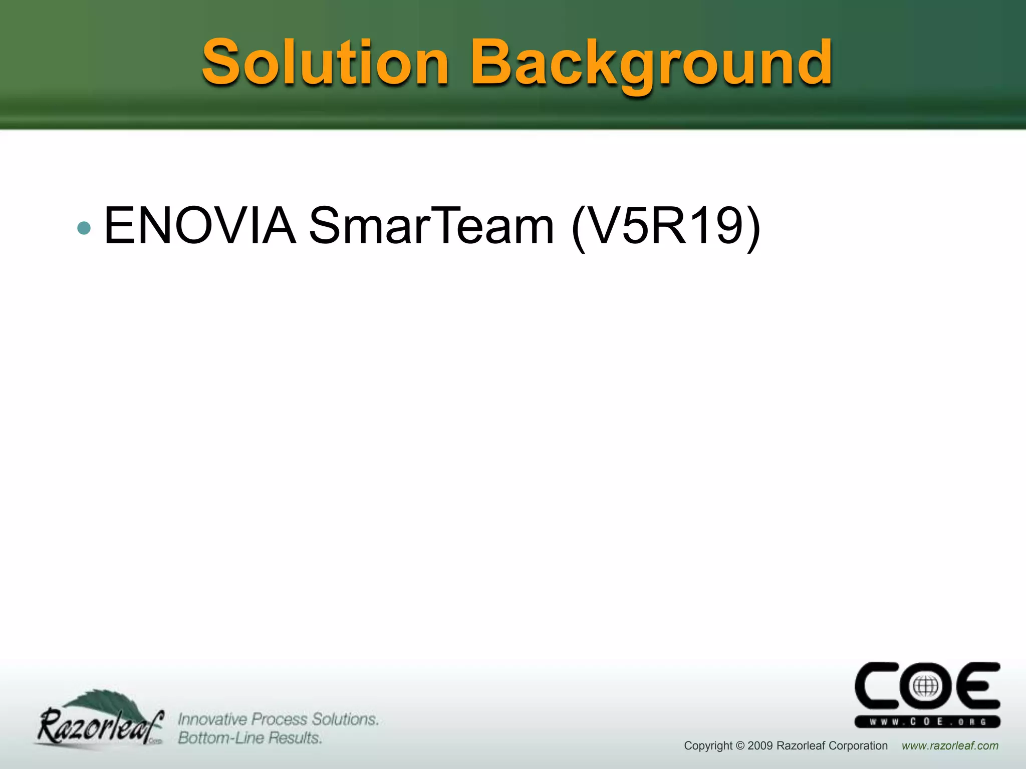 Managing CATIA V5 in PDM... Simply for COE Ask The Expert | PPTX