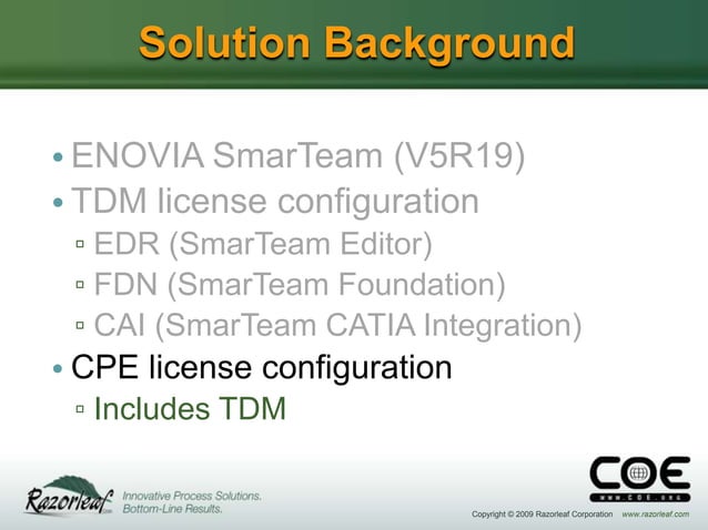 Managing CATIA V5 in PDM... Simply for COE Ask The Expert | PPT