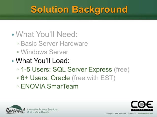 Managing CATIA V5 in PDM... Simply for COE Ask The Expert | PPT