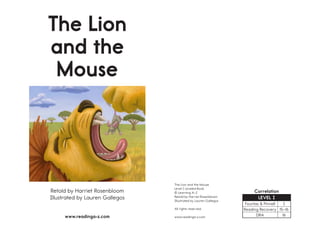 lion and the mouse for kids form old story | PPT