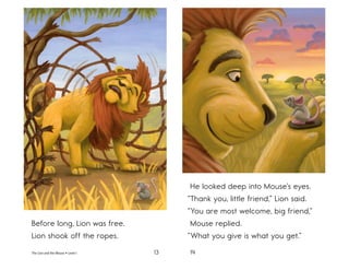 lion and the mouse for kids form old story | PDF