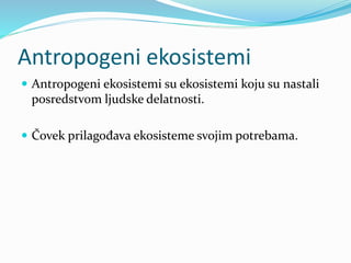 Raznovrsnost i struktura ekosistema | PPTX