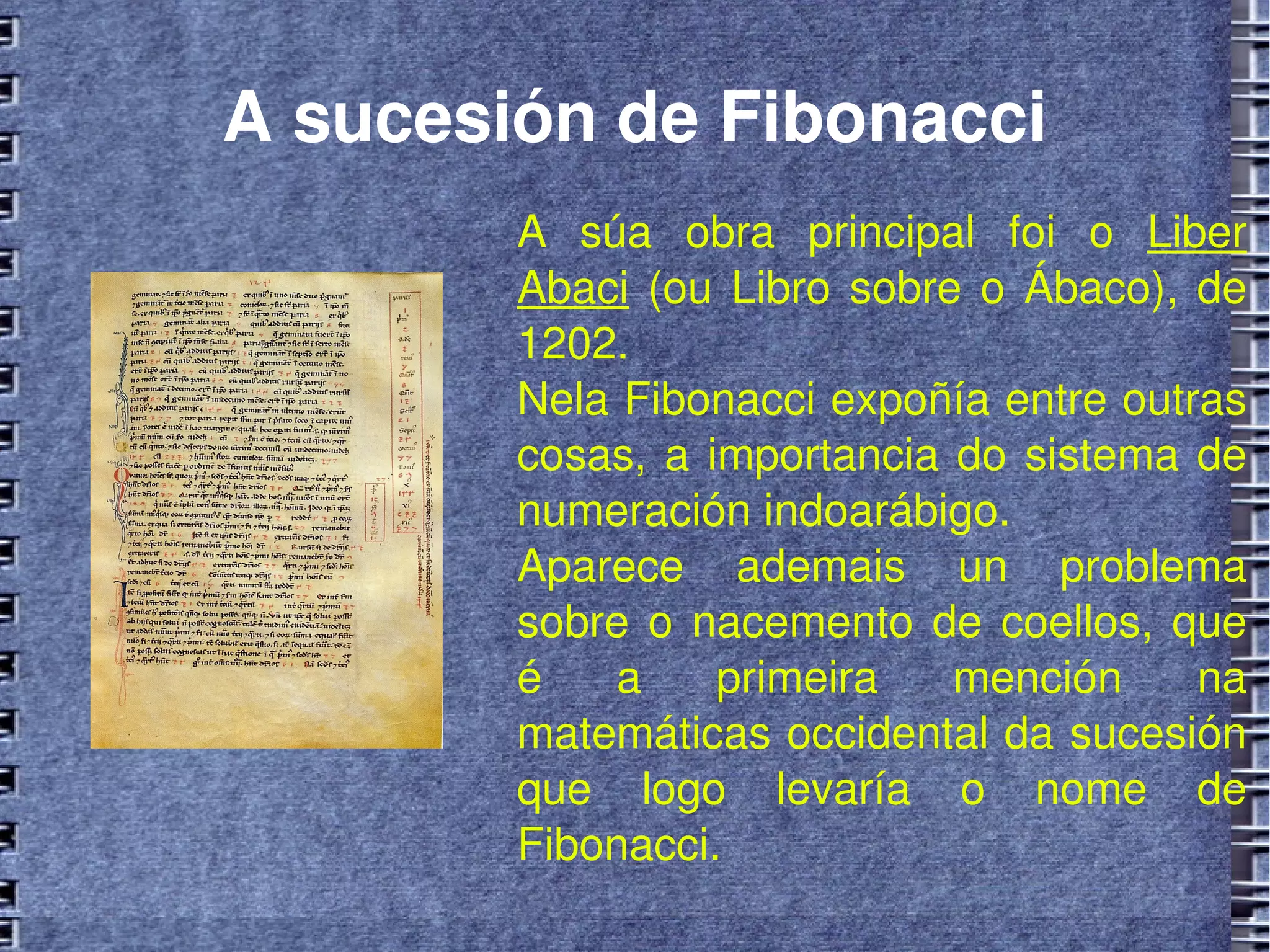 Razón áurea e sucesión de Fibonacci | ODP