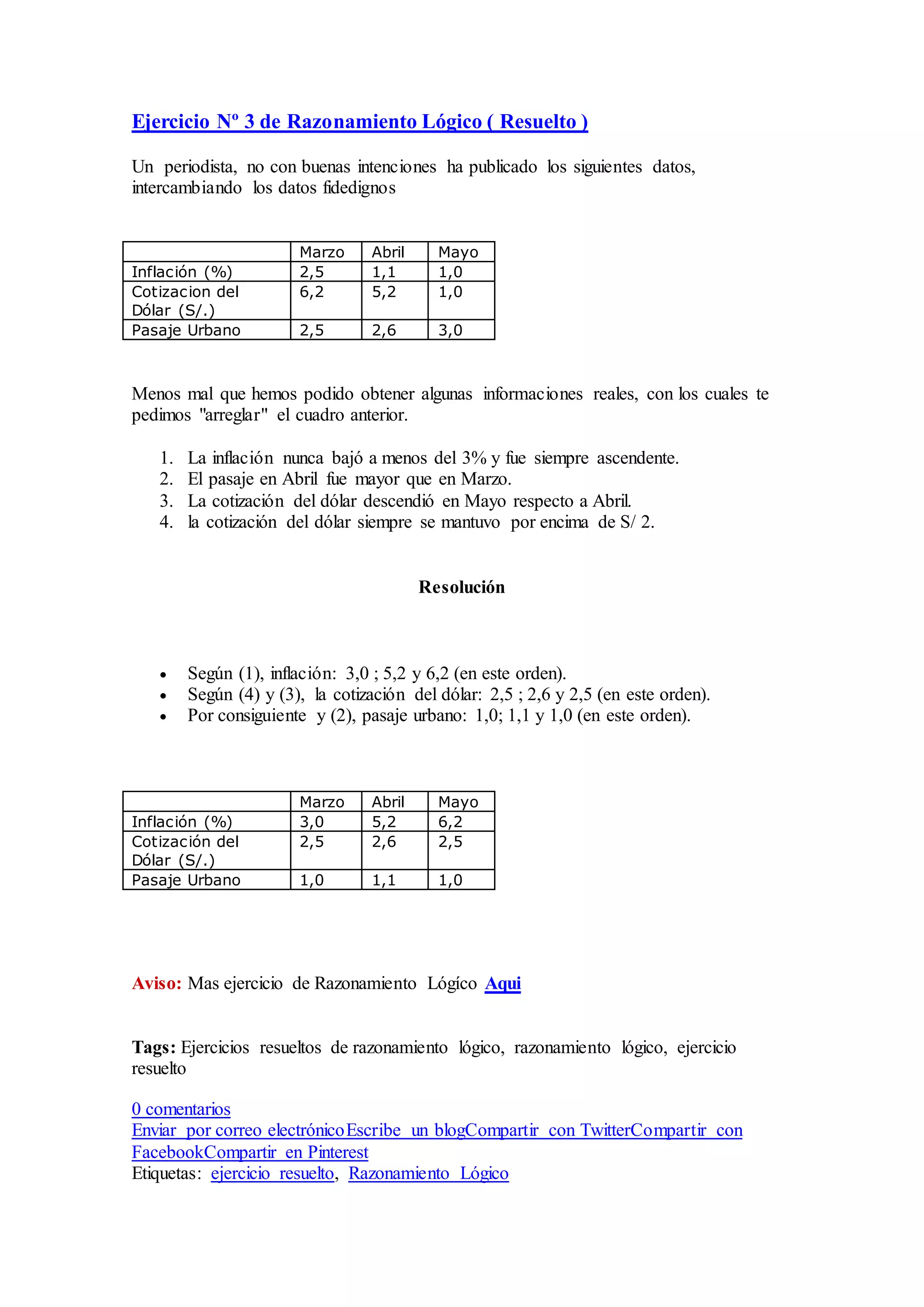 Razonamiento logico | PDF