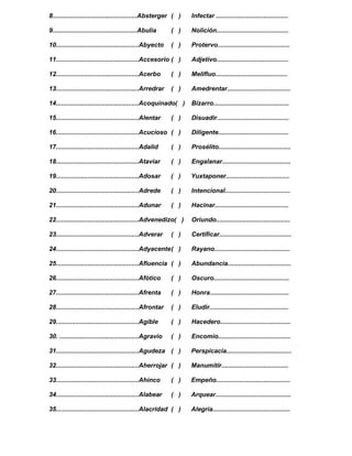 Razonamiento verbal analogías | PDF