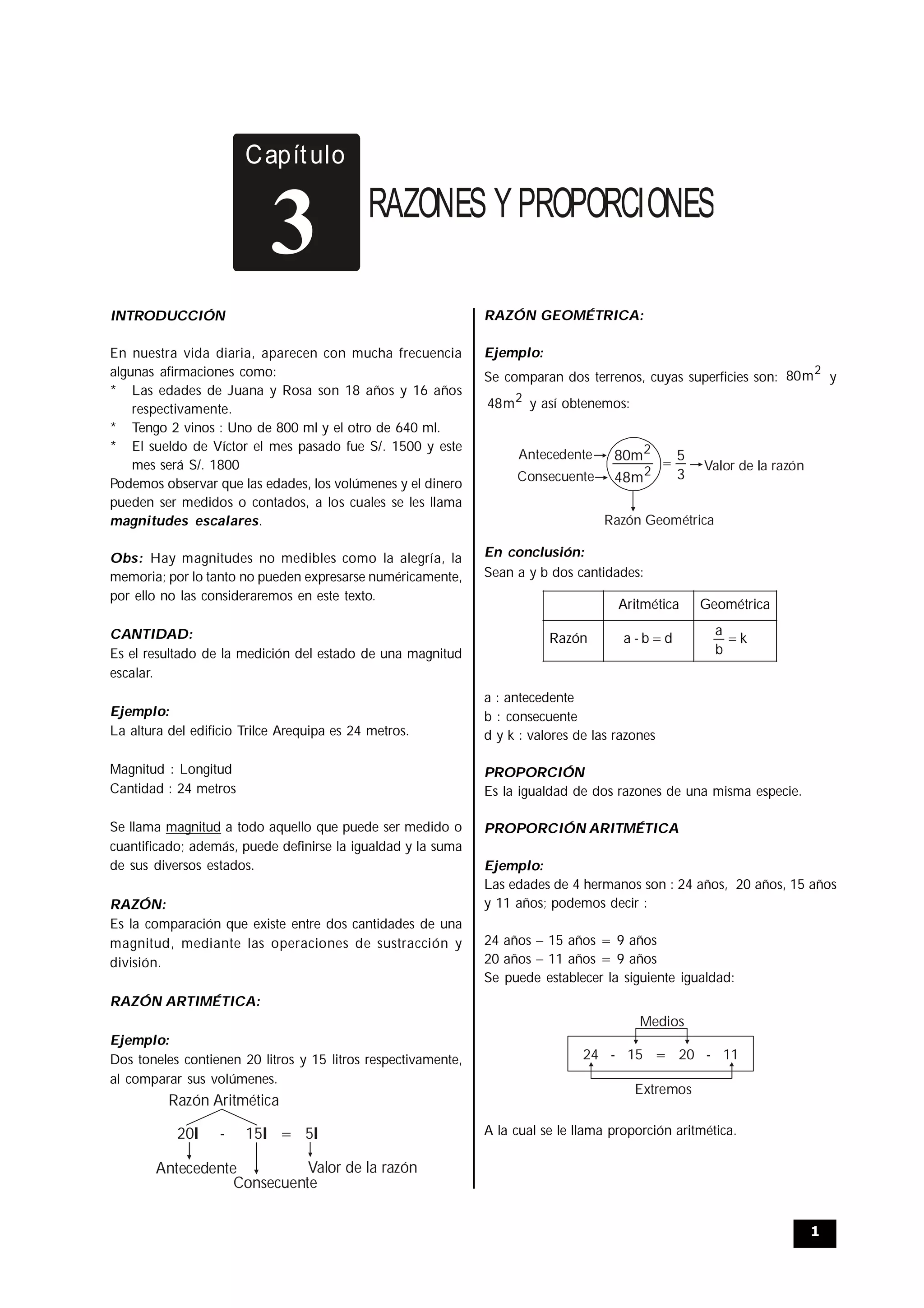 Razones proporciones | PDF