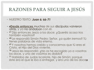 Razones para seguir a Jesús | PPT