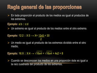 Razones, proporciones y porcentajes. | PPTX