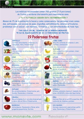 Razones tomar monavie | PDF
