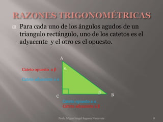 Razones trigonometricas miguel_sagrero | PPTX