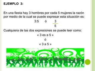 Razón matemática y ejemplos | PPTX