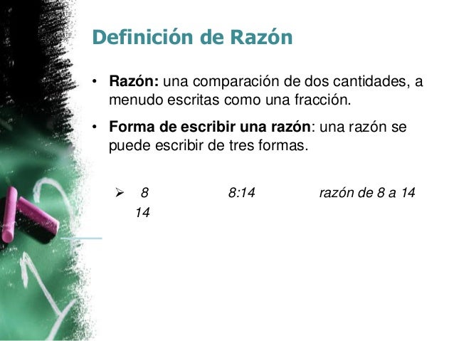 Proporcionalidad Numrica Razn Definicin Y Ejemplos