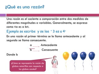 razón y proporción para 6to o 7mo de educación básica | PPTX