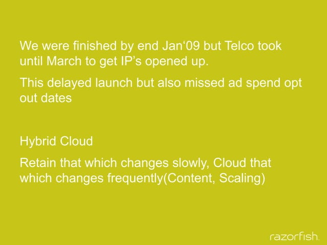 CloudCrowd - RazorFish Presentation on Building Hybrid Public/Private ...