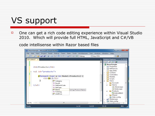 Razor new view engine asp.net