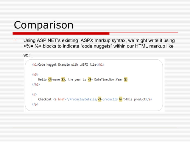 Razor new view engine asp.net