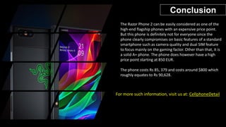 Razor phone 2 Overview & Specs | PPT