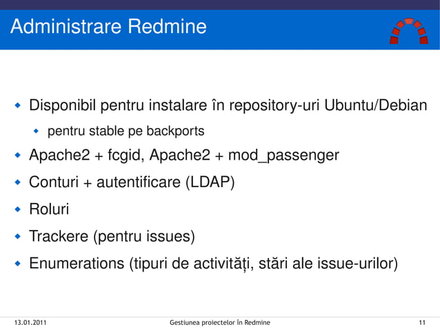 Razvan Deaconescu - Redmine | PPT