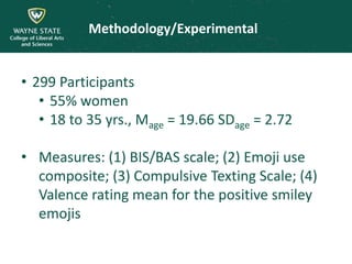 Approach and Avoidance in Emoji Use Motivations | PPT