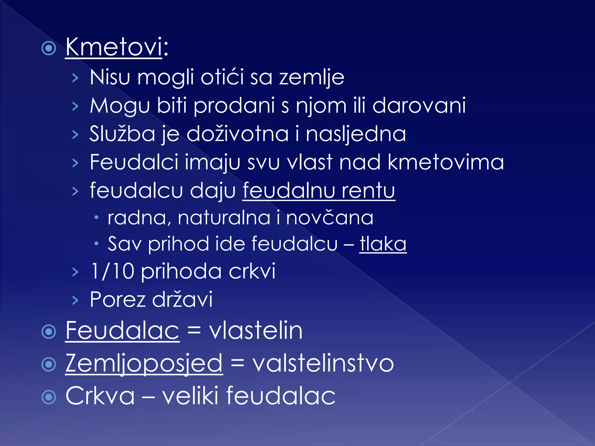 Razvoj feudalnog društva | PPTX