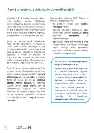 Razvoj kompetenc za digitalizacijo podjetij | PDF