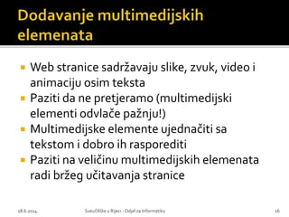 Razvoj multimedijskih projekata | PPTX