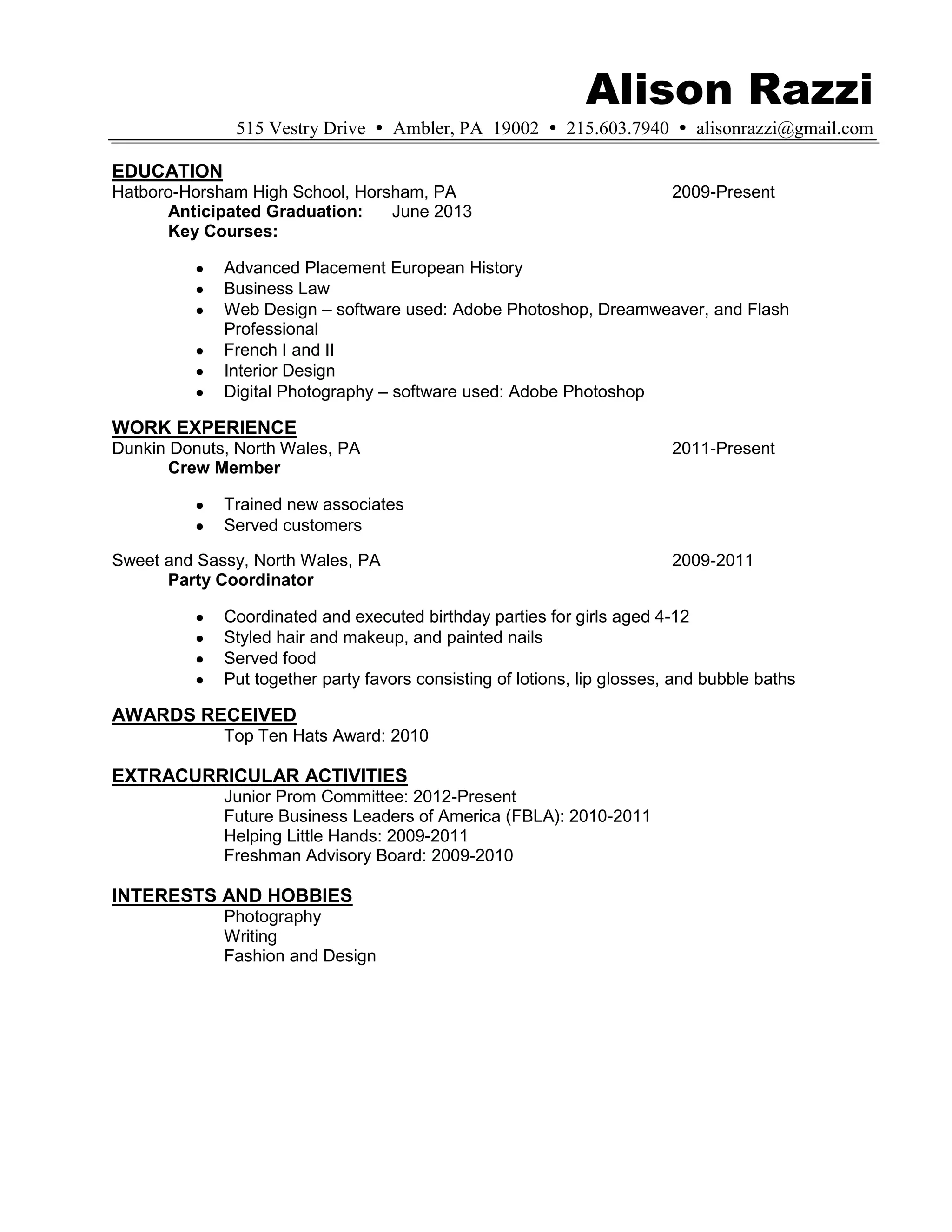 Resume | PDF