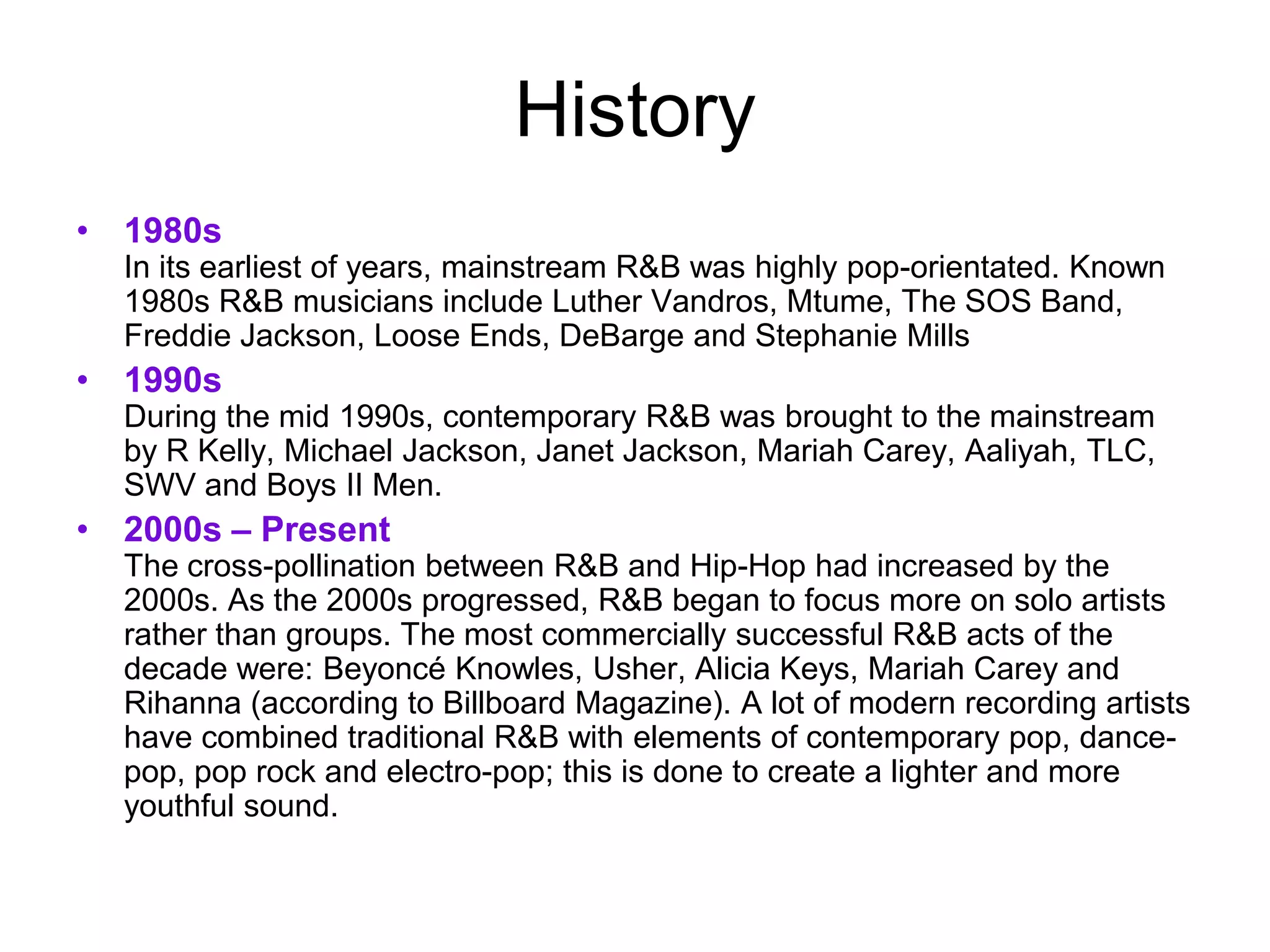 R&b | PPTX