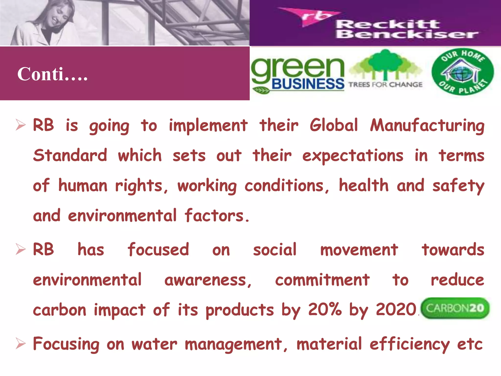 Reckitt benckiser | PPTX | Business | Business and Finance