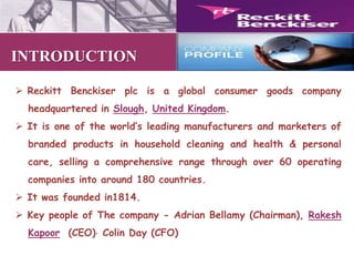 Reckitt benckiser | PPTX