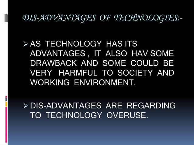 HAVE WE BECOME SLAVES OF TECHNOLOGY | PPTX