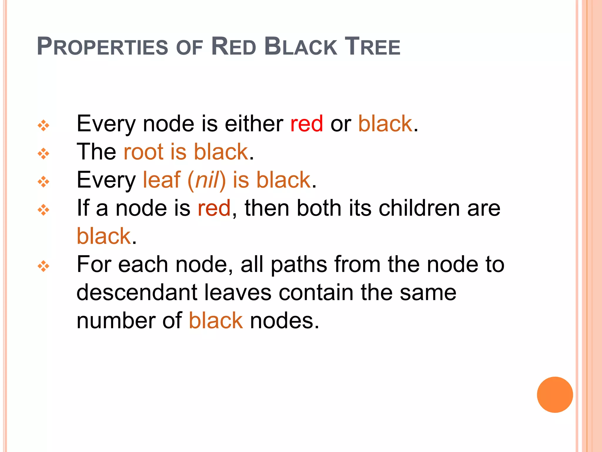 Red black tree insertion | PPT